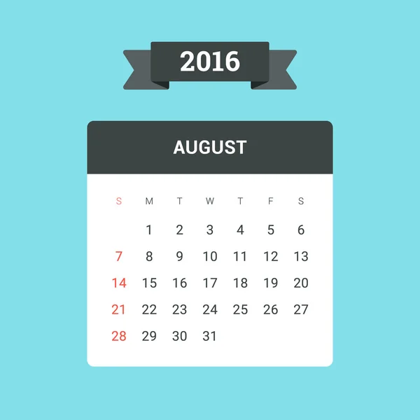 Calendar 2017 — Stock Vector © filborg #81589326