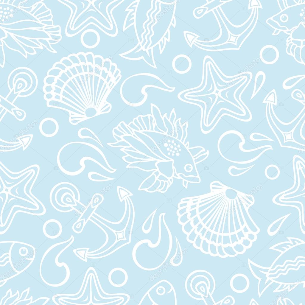 Nautical Pattern Wallpaper