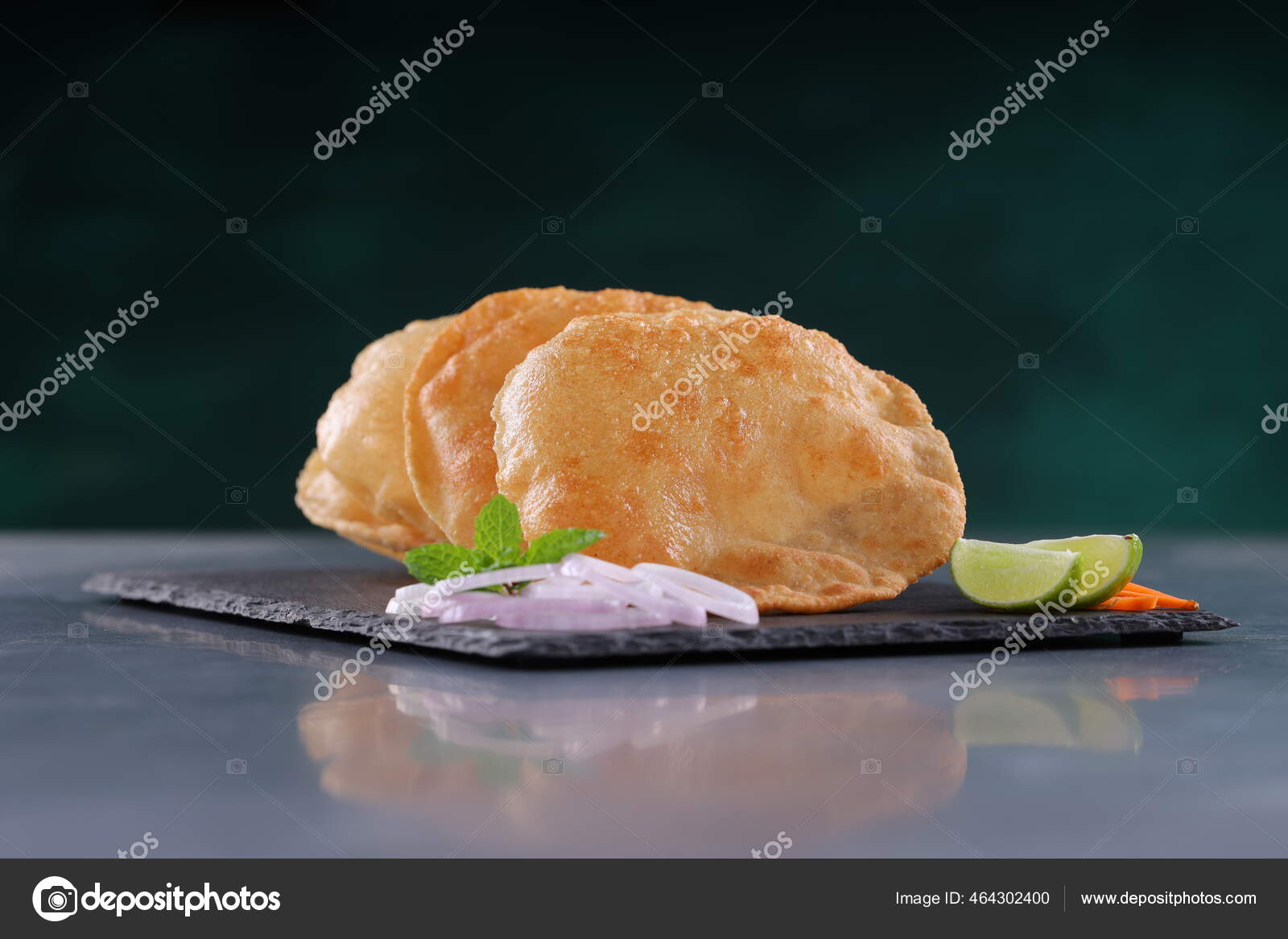 Indian Breakfast _Poori Puri Tasty Indian Dish Made Using All — Stock ...
