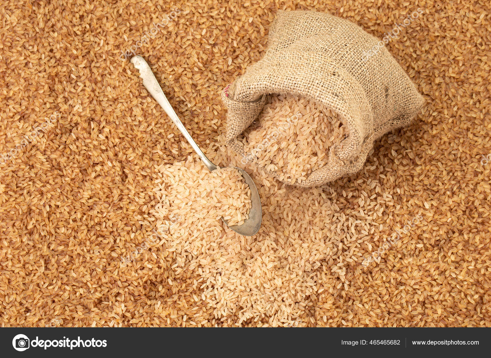 Kerala Matta Rice _Parboiled Rice Palakadan Matta Rice Arranged Spoon ...