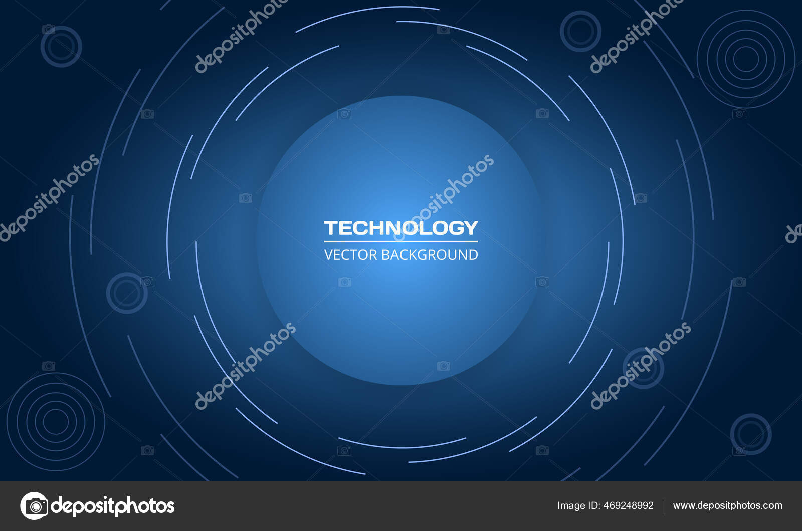 Abstract technology innovation hi-tech blue background. Stock Vector by ©Biod 469248992