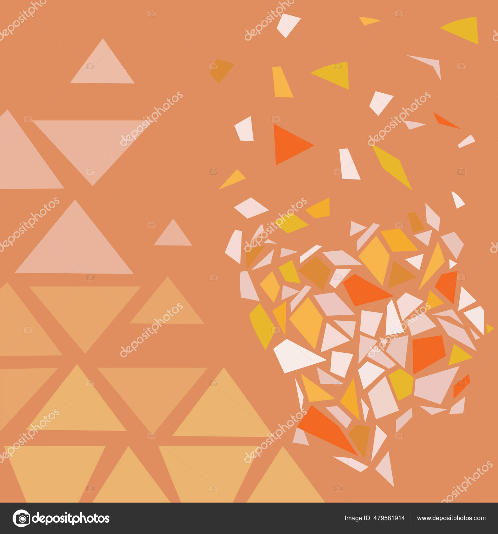 Colorful Wallpaper Image Shatter Effect Design Geometric Pattern ...