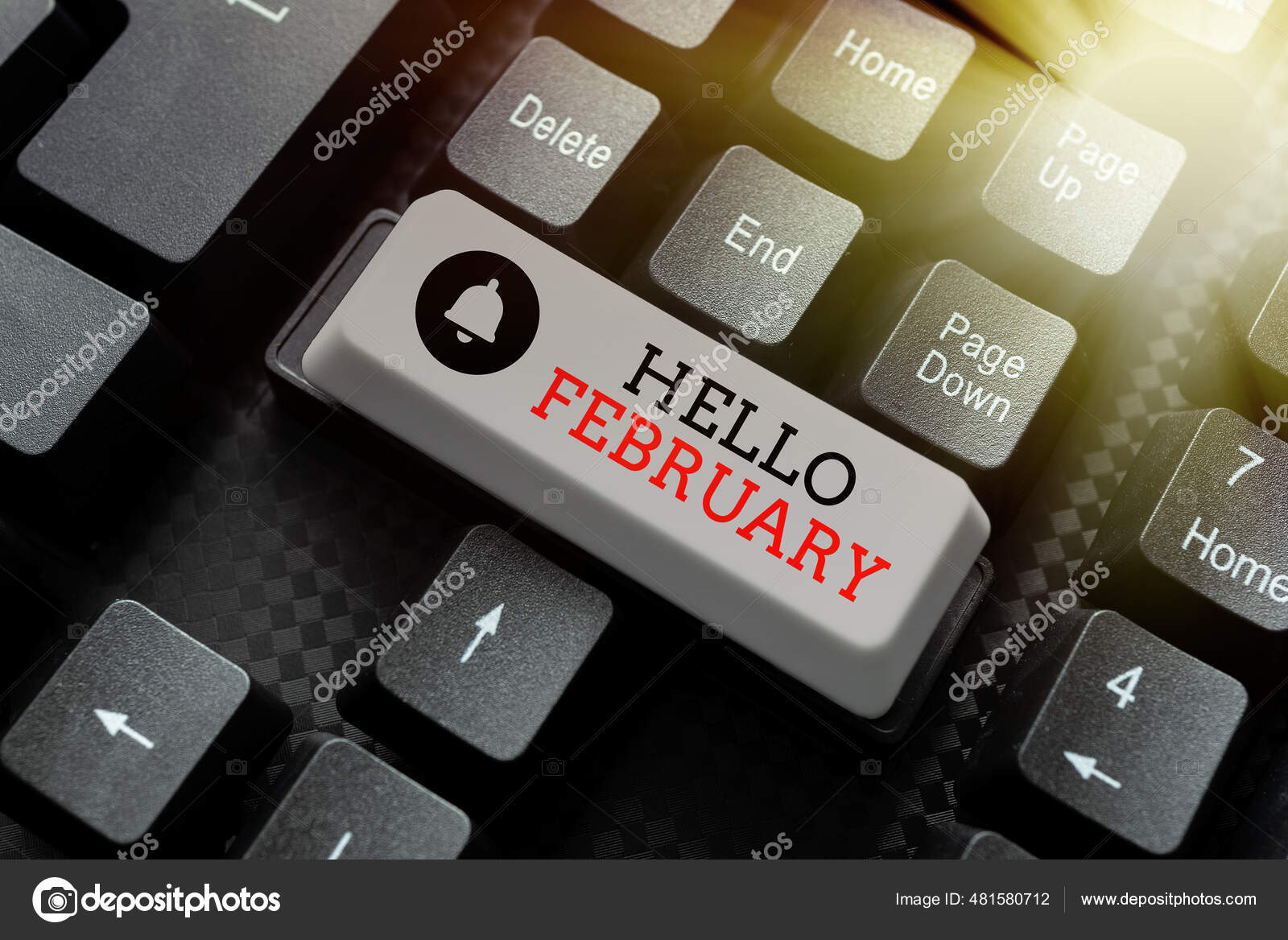 Inspiration showing sign Hello February. Business approach greeting ...