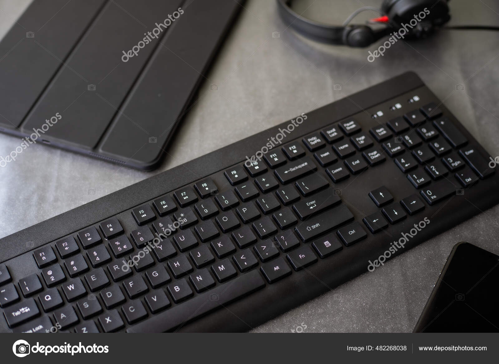 Hands Pointing Pressing Computer Keyboard Enter Keys Typewriting New ...