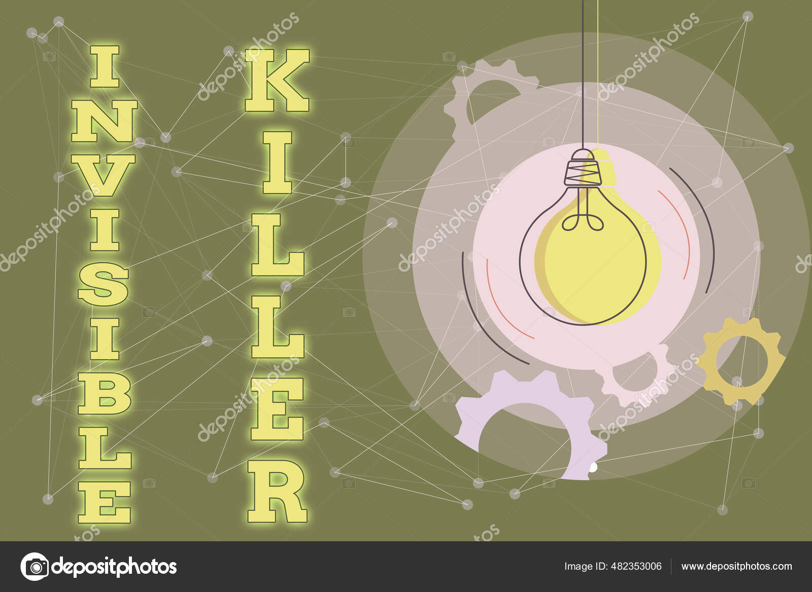 Text caption presenting Invisible Killer. Internet Concept presence ... Text caption presenting Invisible Killer. Internet Concept presence ...