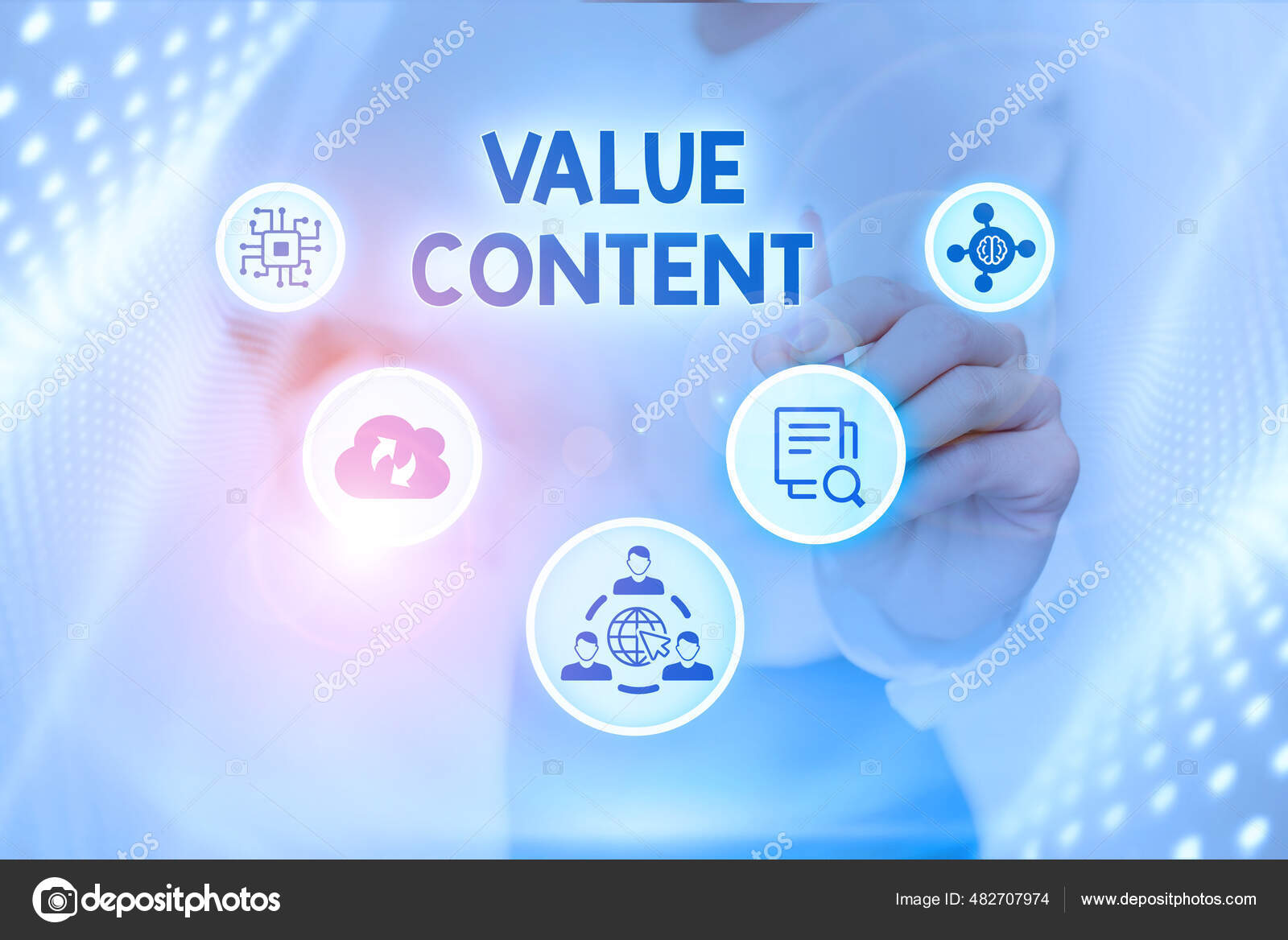 Conceptual display Value Content. Internet Concept exclusive details ...