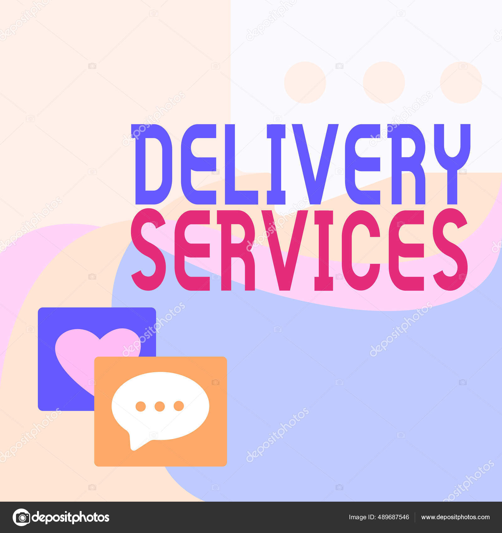 Writing displaying text Delivery Services. Business overview the ...