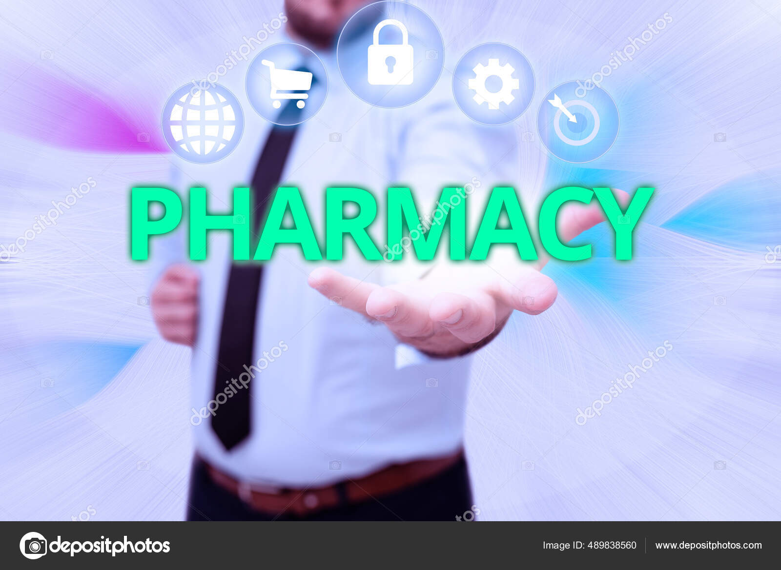Conceptual display Pharmacy. Word for the practice of prescription drug ... Conceptual display Pharmacy. Word for the practice of prescription drug ...