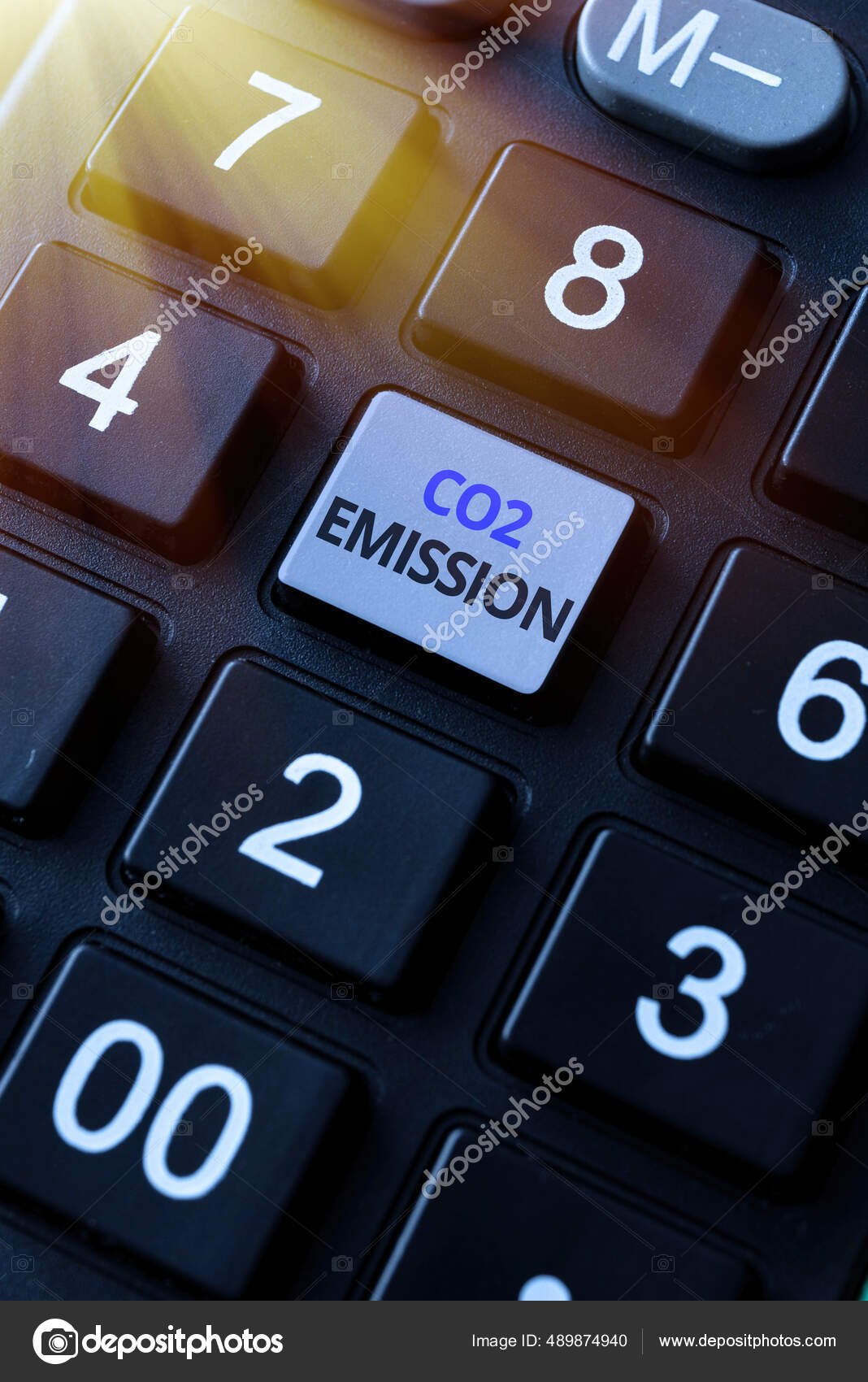 Text showing inspiration Co2 Emission. Business idea Releasing of ...