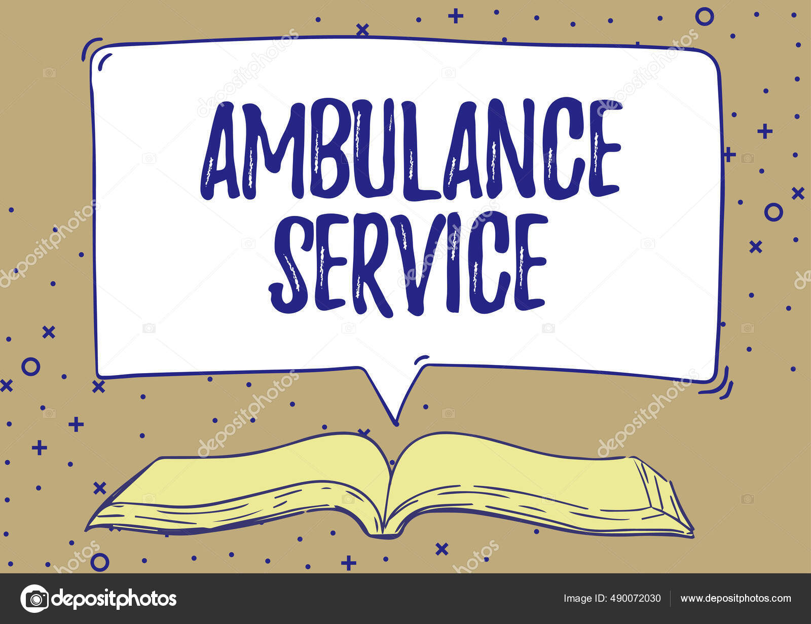 Text showing inspiration Ambulance Service. Business showcase emergency ...