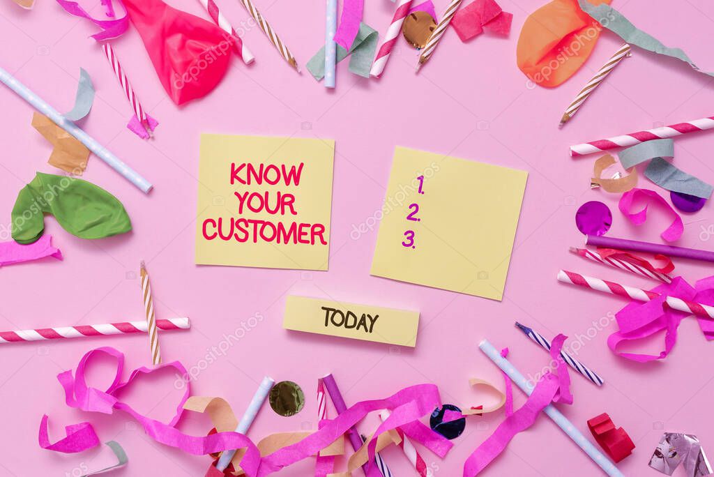 Leyenda conceptual Conozca a su cliente. Descripción general del ...