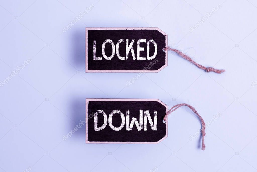 Letrero de escritura a mano bloqueado. Visión general de la empresa ...