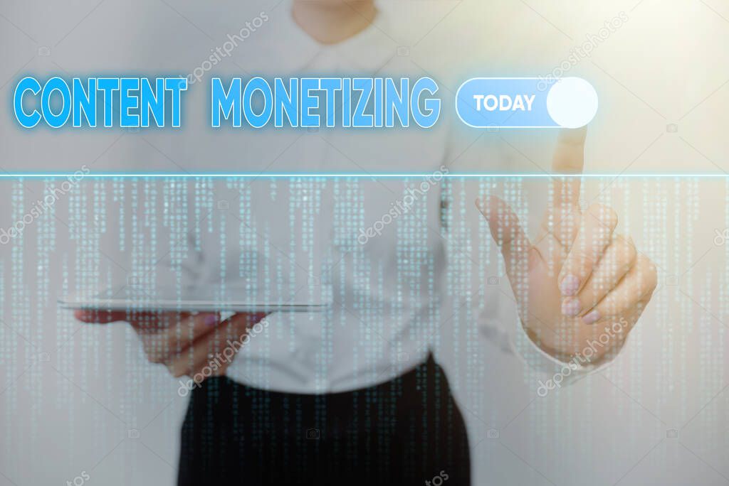 Visualización conceptual Monetización de contenido. Visión general del ...
