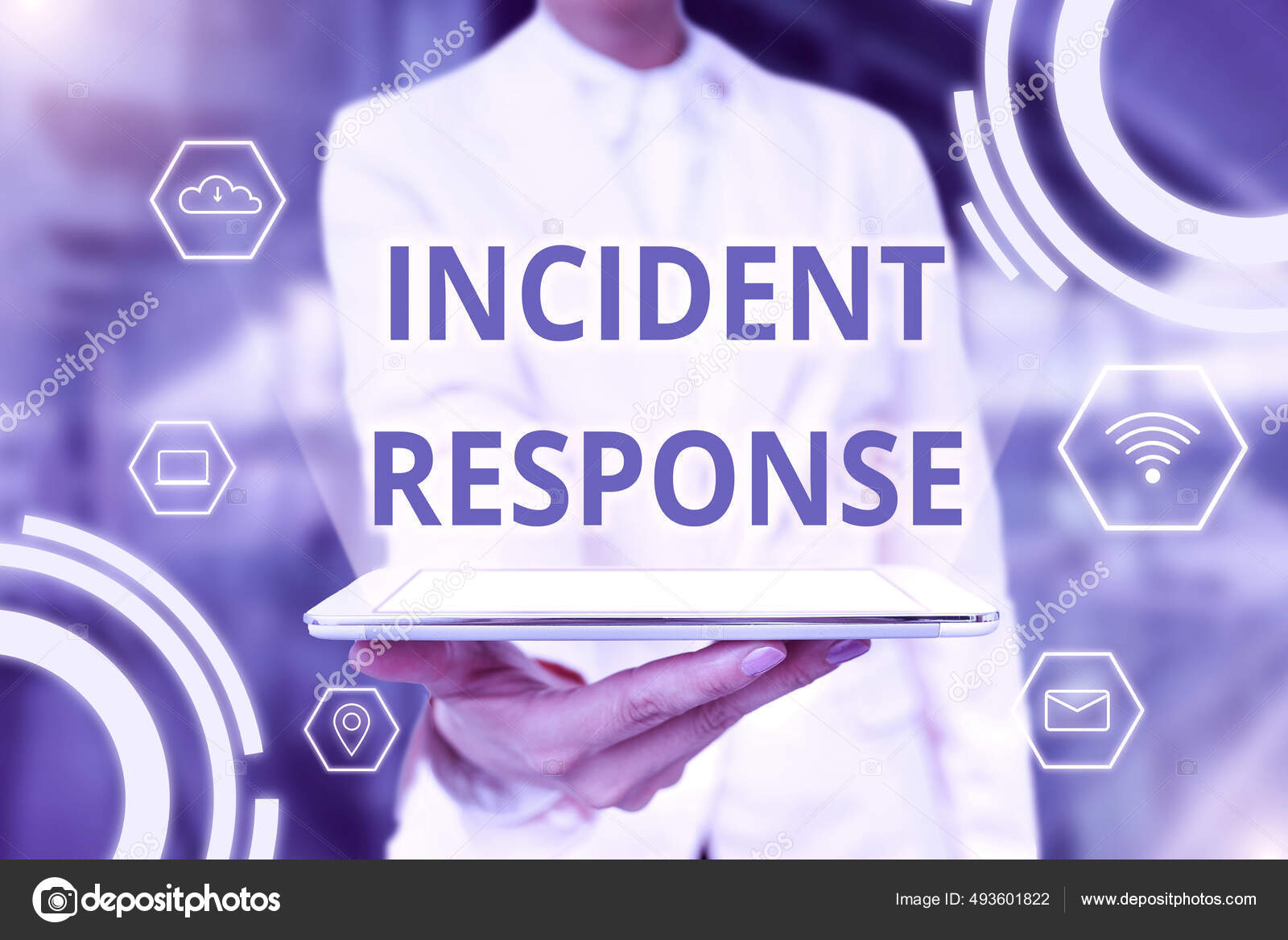 Conceptual caption Incident Response. Concept meaning addressing and ... Conceptual caption Incident Response. Concept meaning addressing and ...