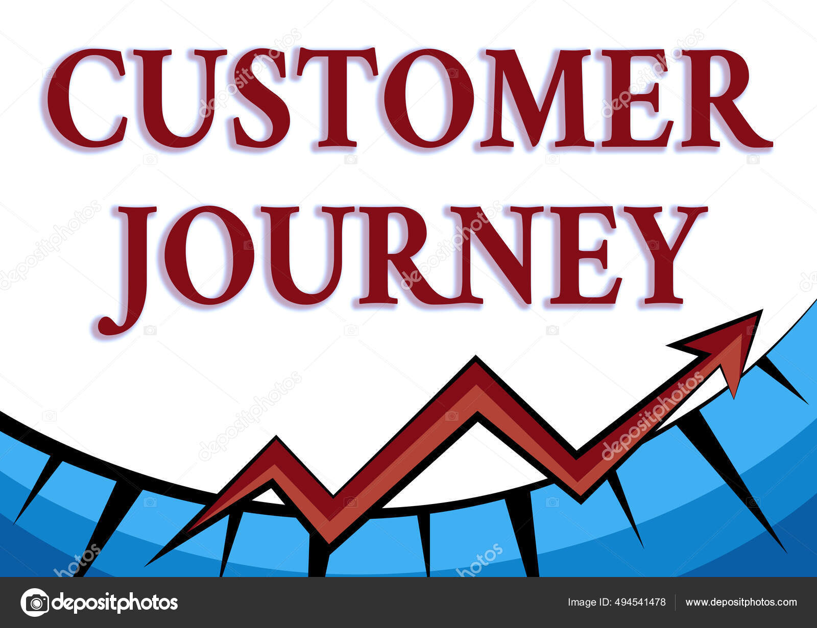 Conceptual caption Customer Journey. Business approach customers ... Conceptual caption Customer Journey. Business approach customers ...