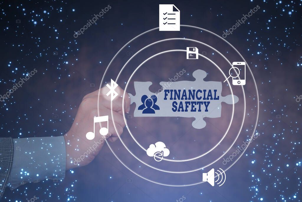 Conceptual display Financial Safety. Business approach enough money ...