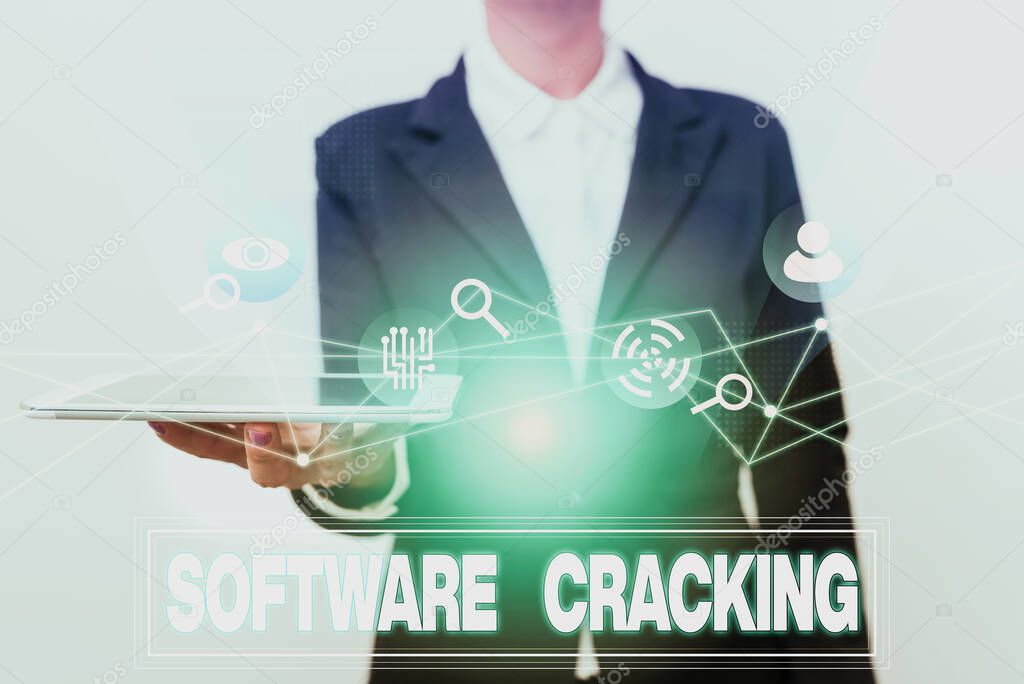 Señal que muestra Software Cracking. Modificación del enfoque ...