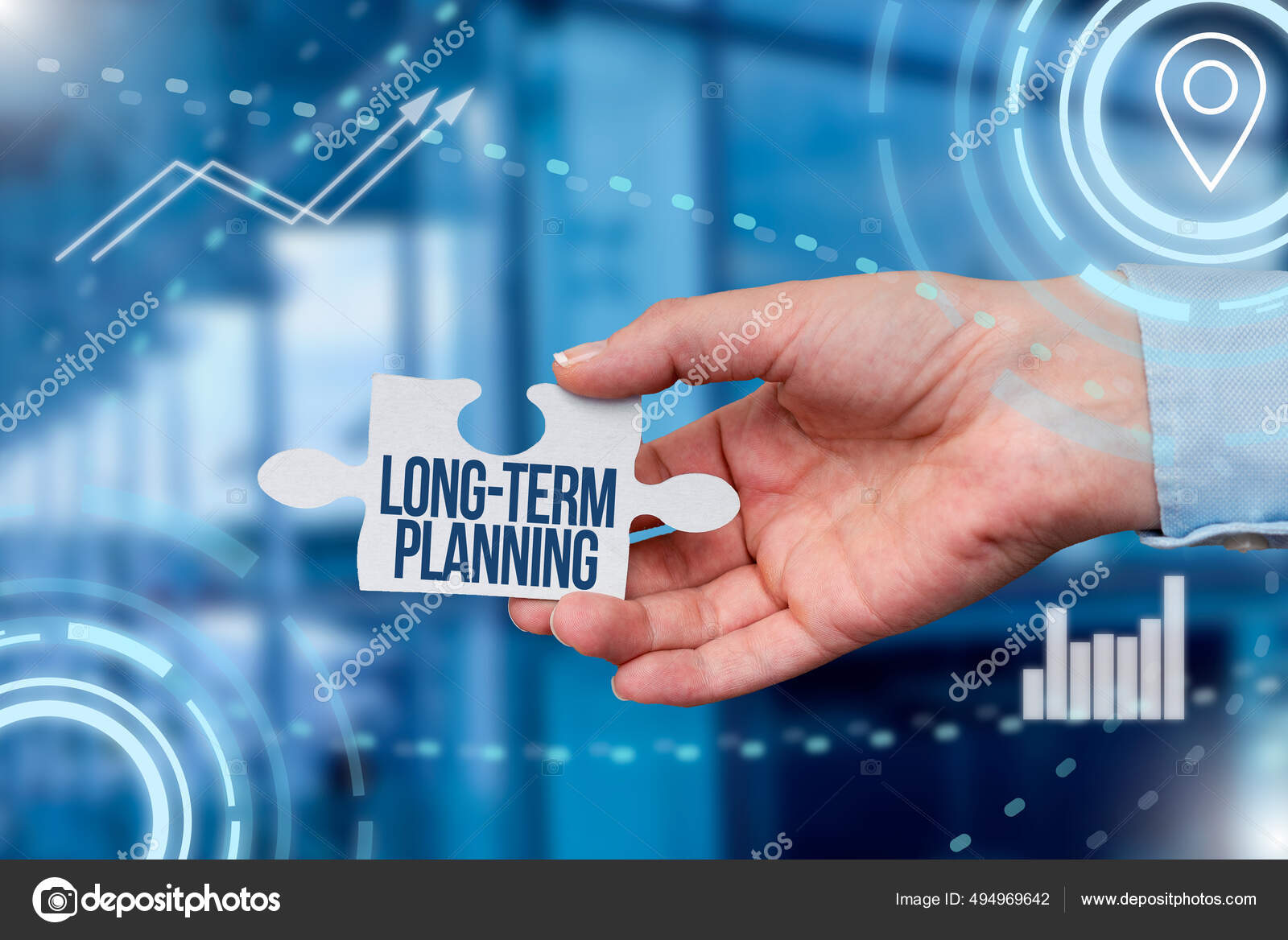 Sign displaying Long Term Planning. Business showcase establishing ...