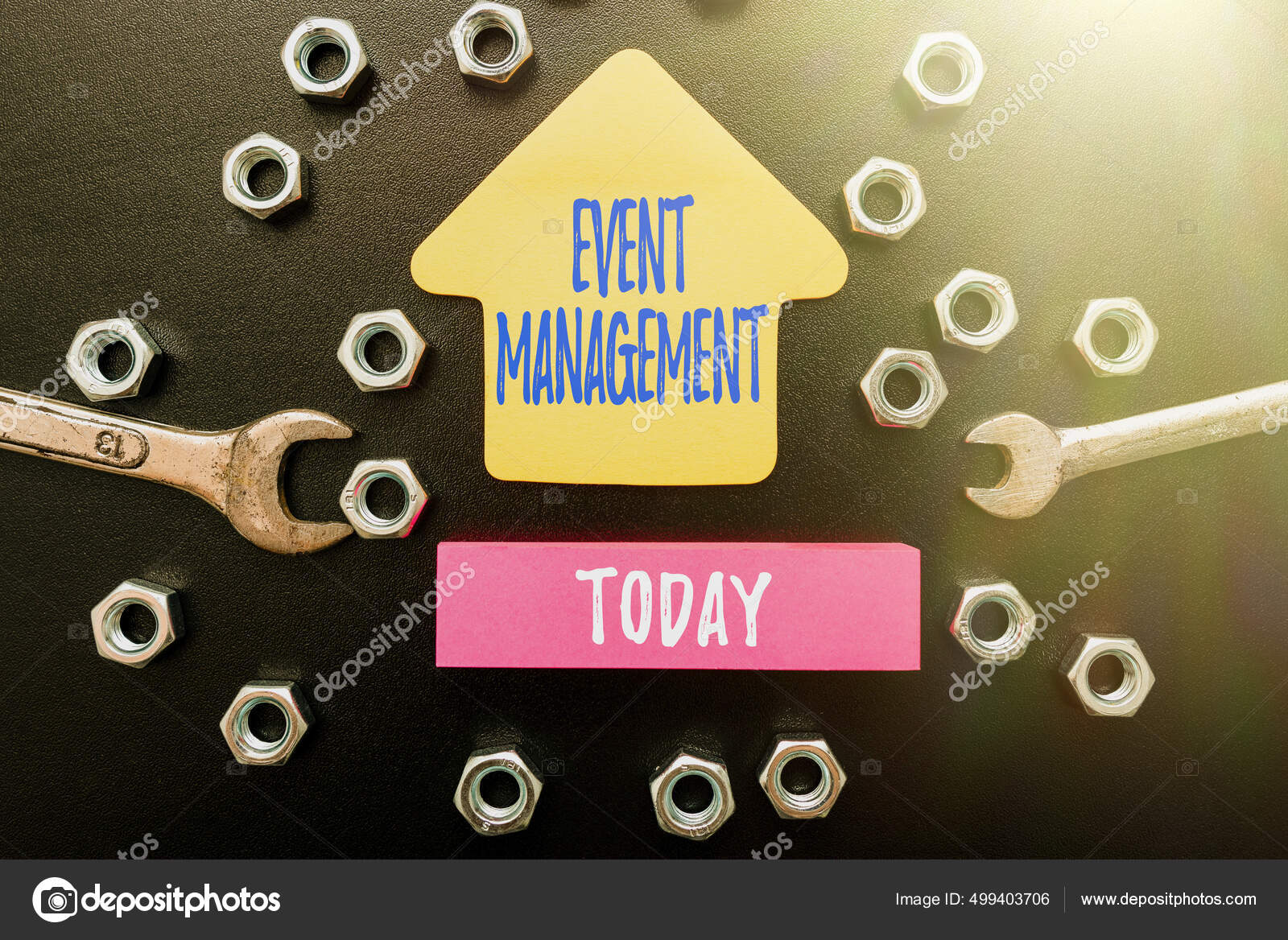 Handwriting text Event Management. Word for job of planning and ...