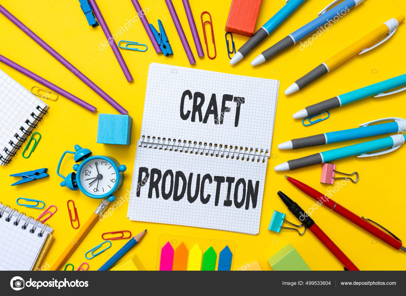 Sign displaying Craft Production. Business approach process of ...