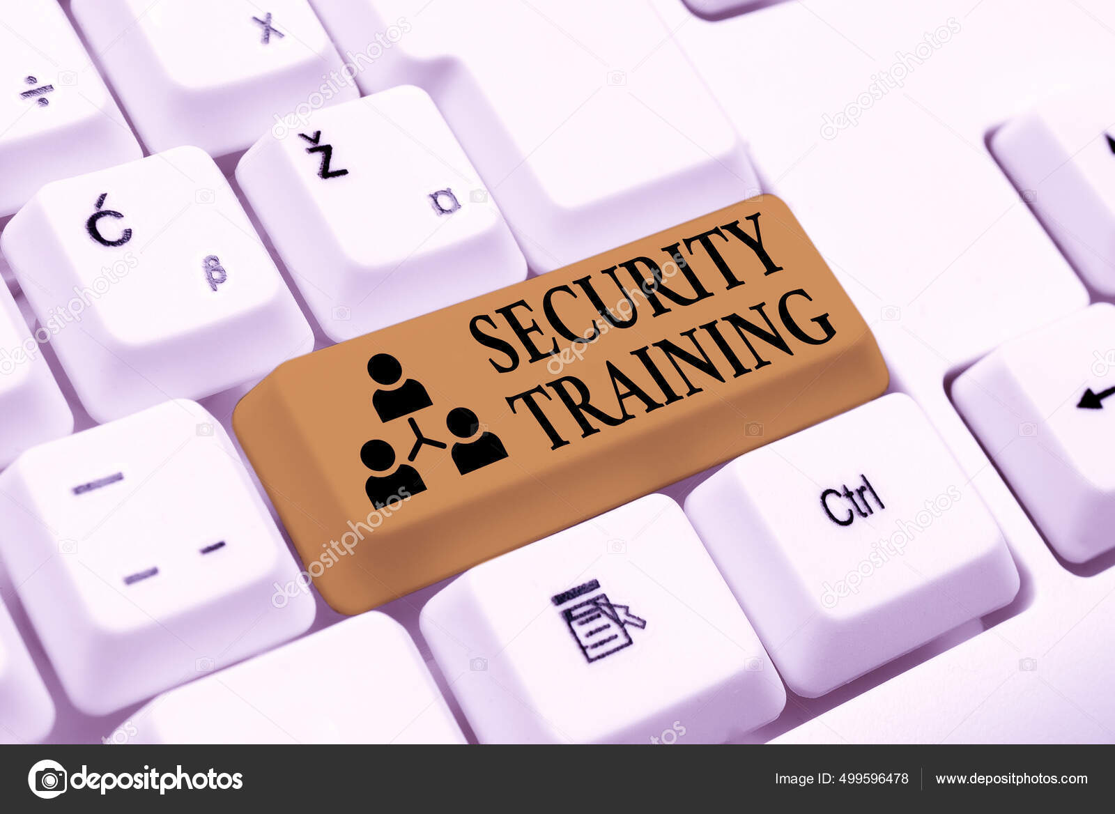 Hand writing sign Security Training. Business overview providing ...