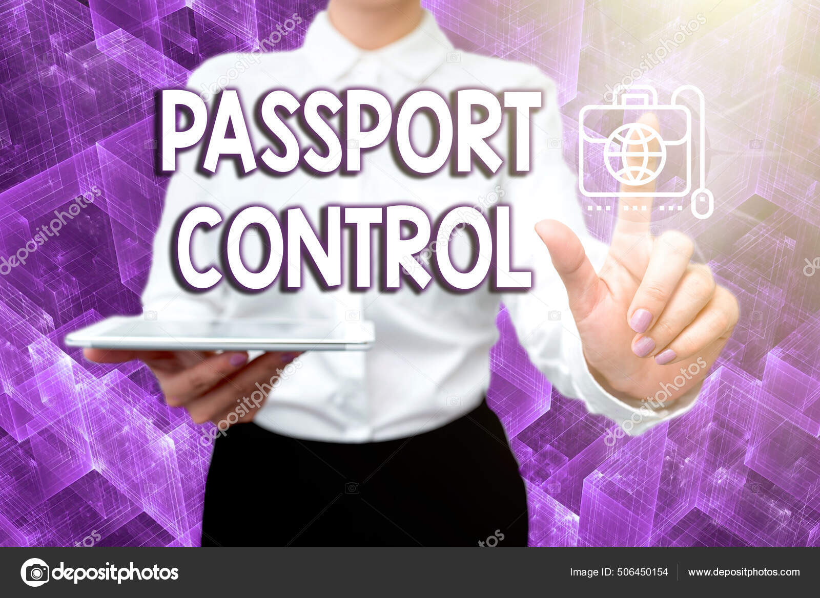 Conceptual caption Passport Control. Conceptual photo the area in an ...