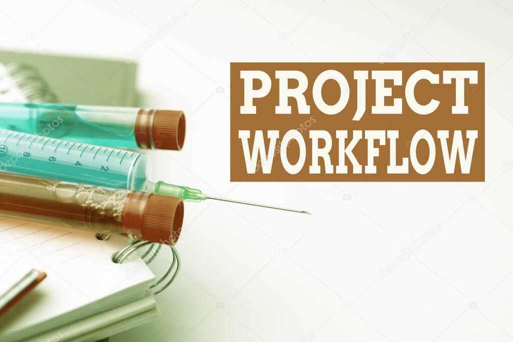 Firma mostrando Project Workflow. Visión general de la empresa serie de ...