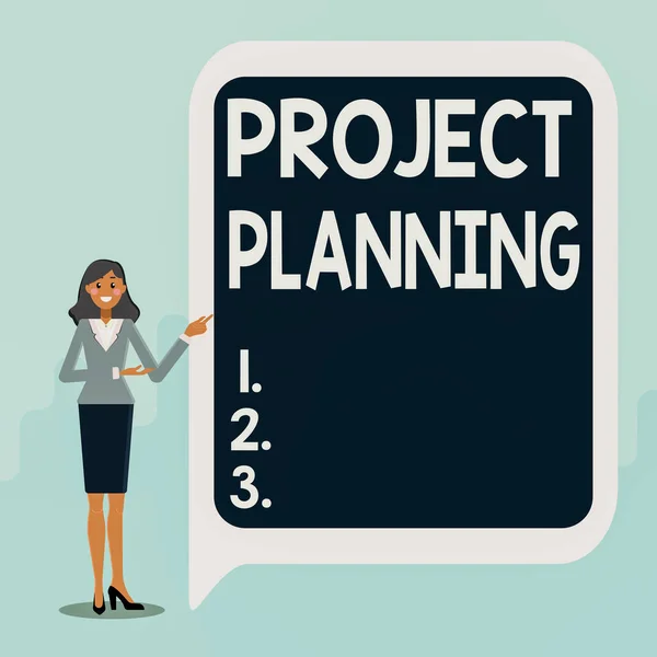 Inspiration showing sign Project Planning. Concept meaning schedules ...