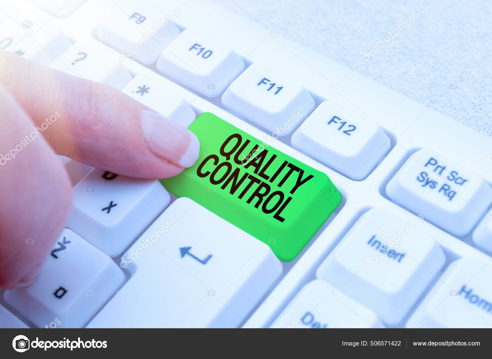 Writing Displaying Text Quality Control Business Concept System ...
