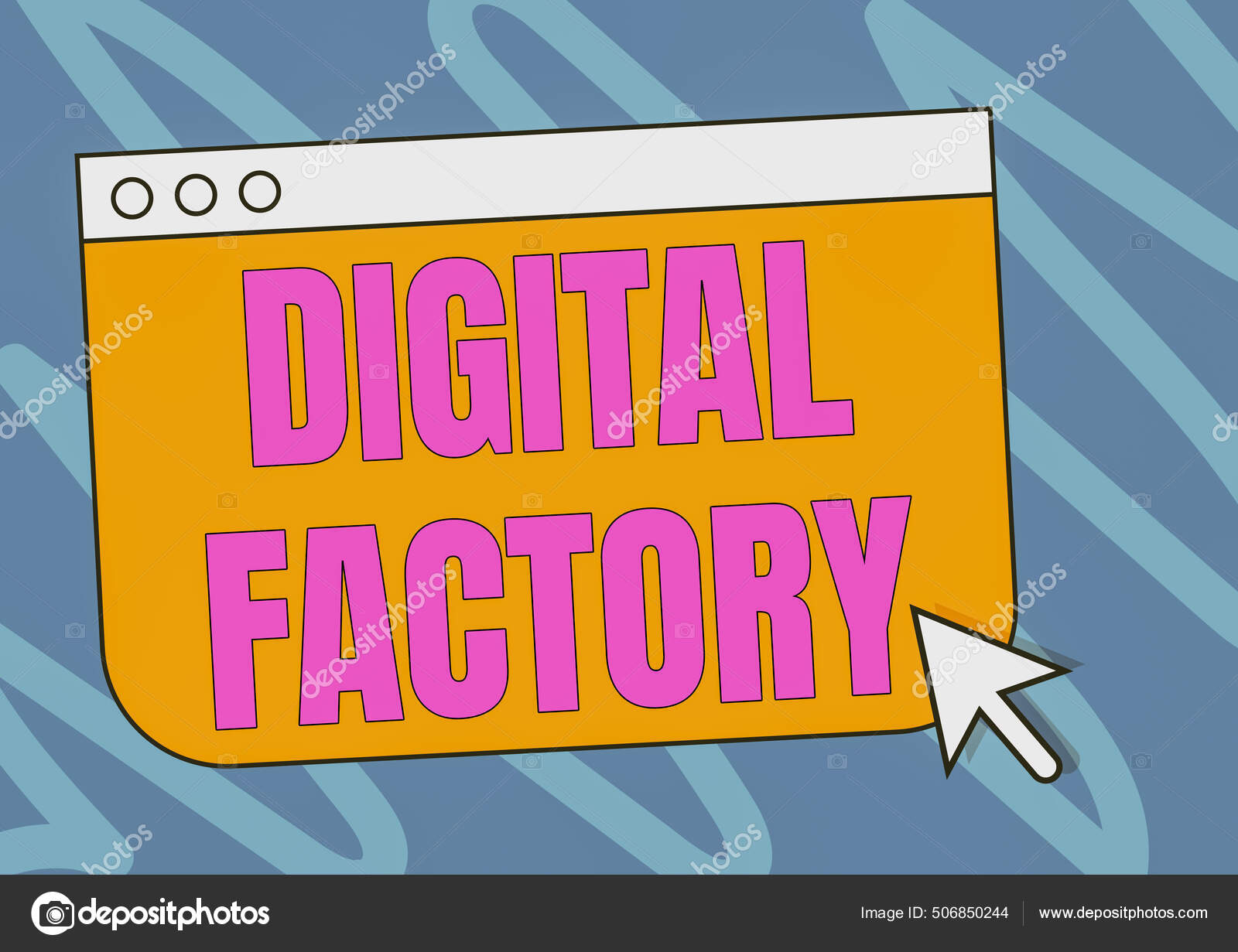 Titulek textu představující digitální továrnu. Obchodní koncept používá ...