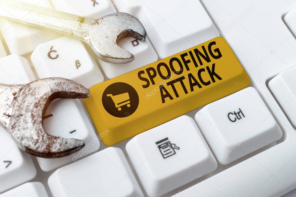 Subt tulos conceptuales Spoofing Attack. Idea de negocio suplantaci n de identidad de un usuario ...