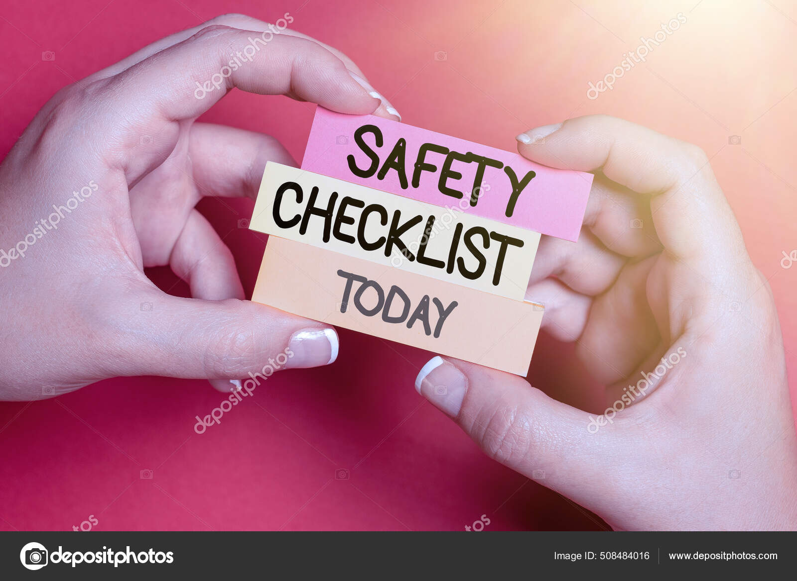 Text caption presenting Safety Checklist. Business showcase list of ... Text caption presenting Safety Checklist. Business showcase list of ...