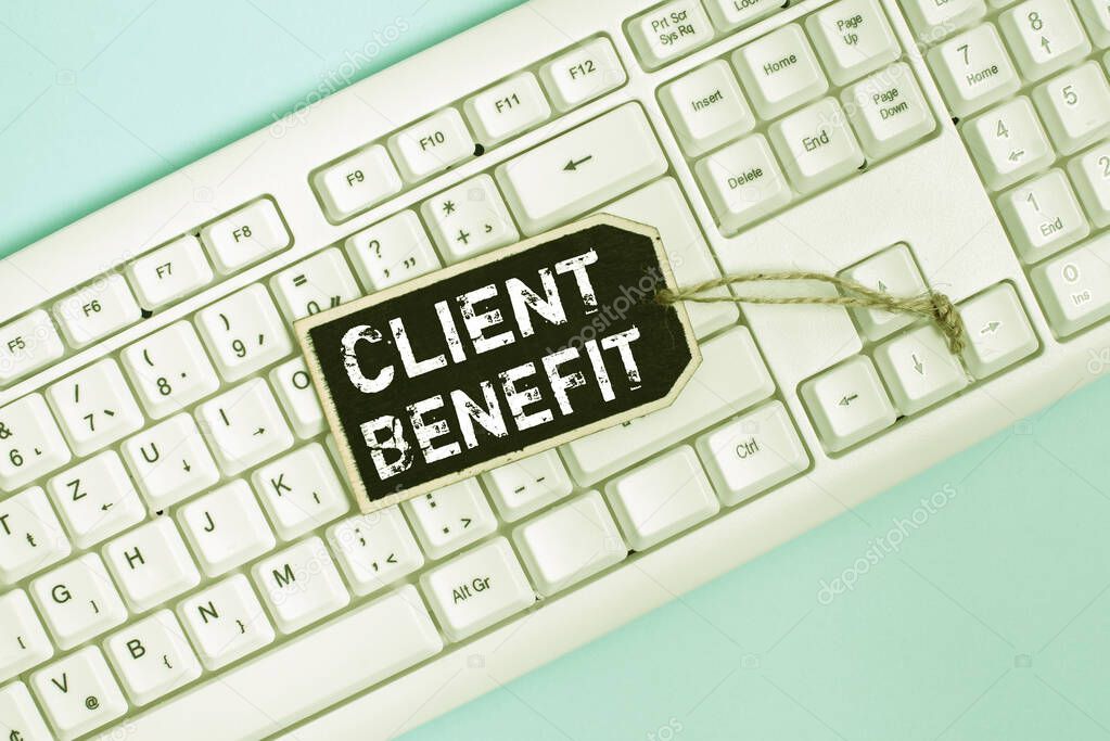 Visualización conceptual Beneficio del cliente. Enfoque empresarial El ...