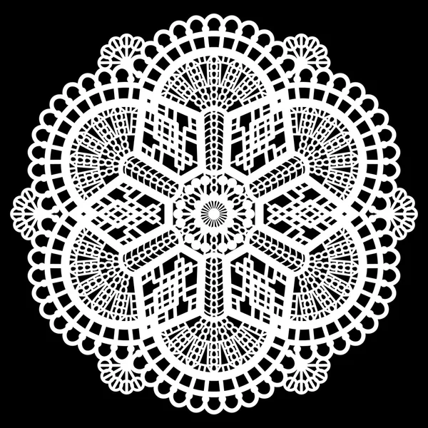 Delicate lace doily pattern — Stock Vector © OlgaLIS #11638039