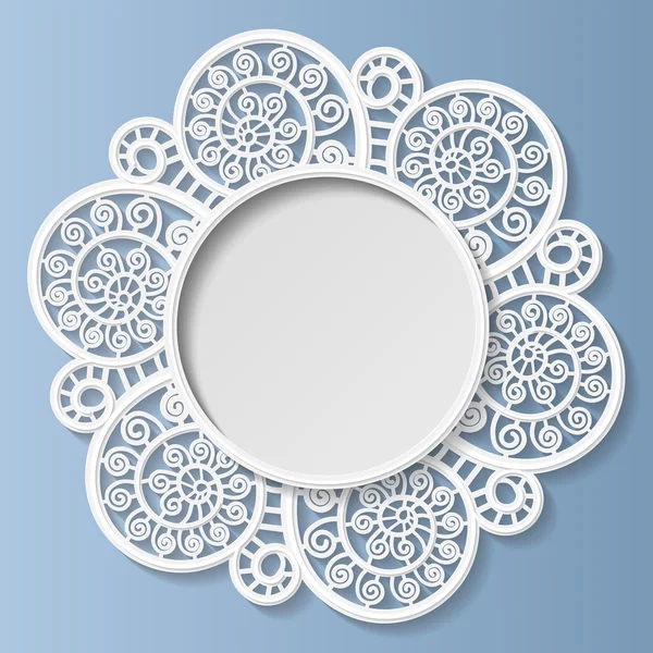 Paper lace label — Stock Vector © magenta10 #73501351