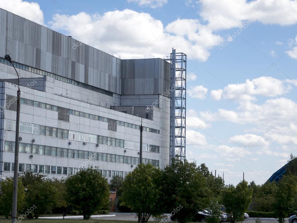 Industrial concrete block building. — Stock Photo © afefelov68 #81169300
