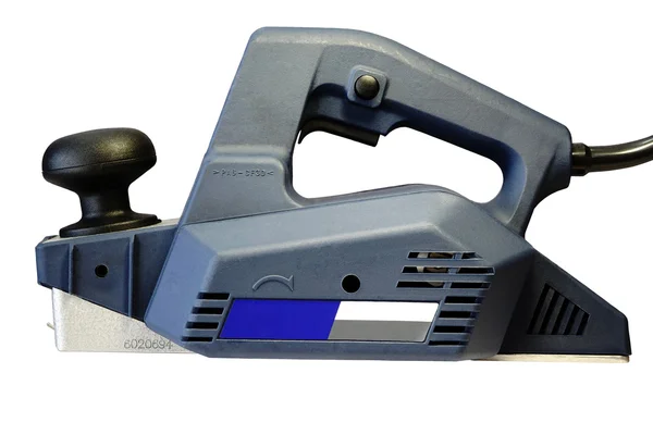 Electric plane (jointer) isolated on a white background with clipping ...