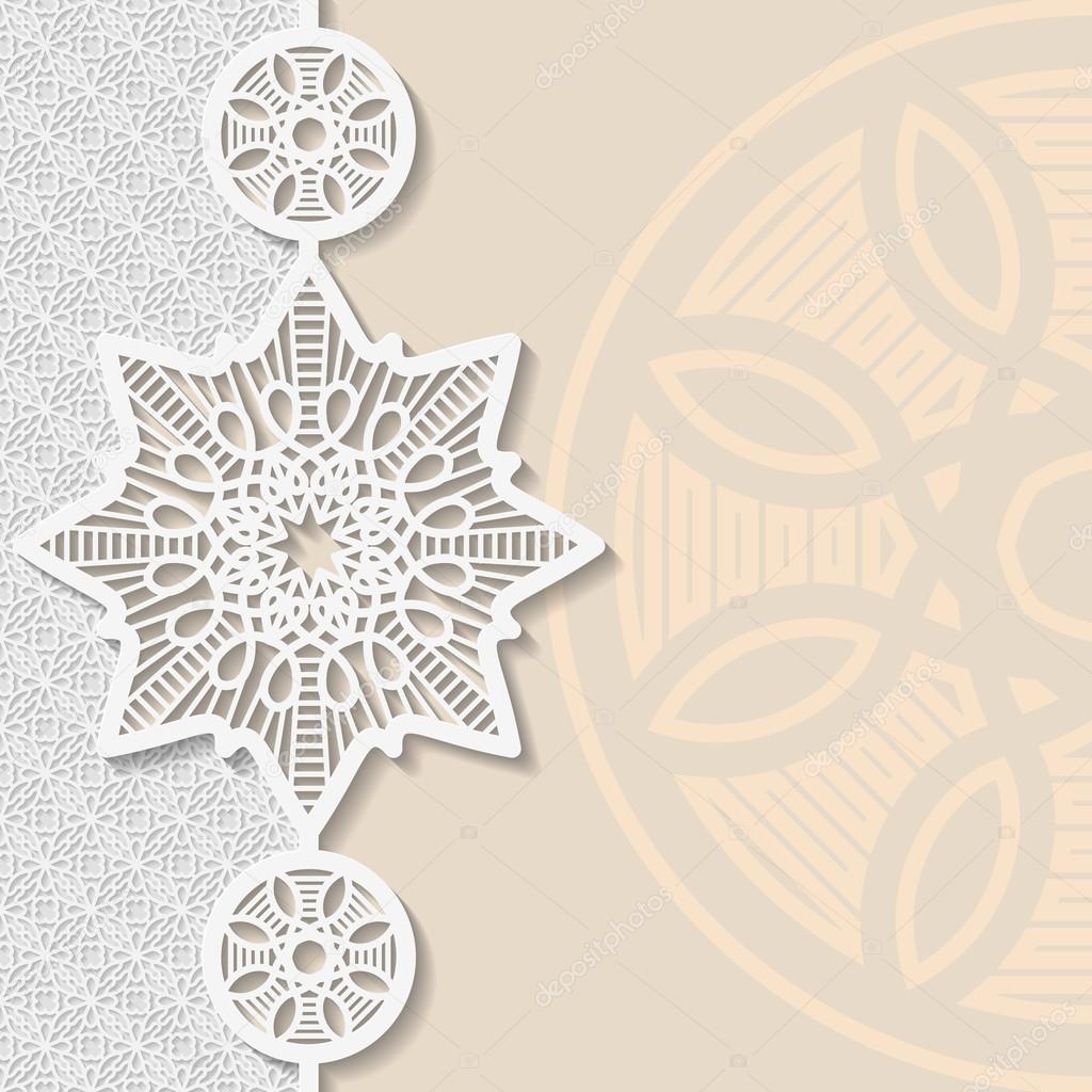 Vintage vector background, festive pattern embossing ⬇ Vector Image by ...