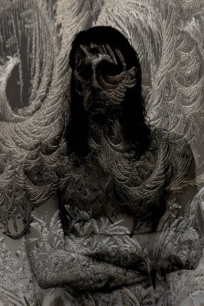 Portrait Native Indian American Guy Smoke Mystery Culture Spiritualism ...