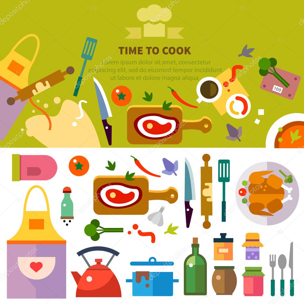 Kitchen, cooking Stock Vector by ©tastyvector 73892437