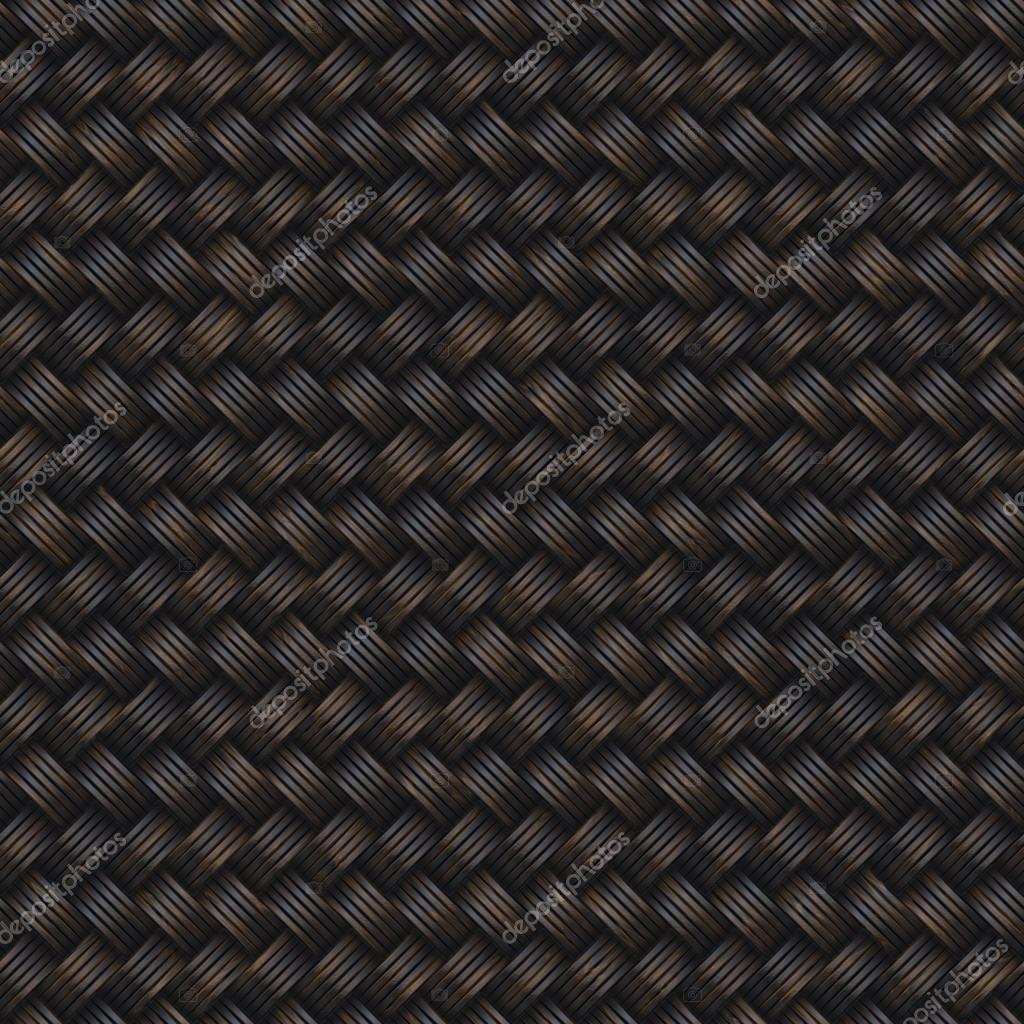 Seamless texture of a wicker basket. Dark brown background. Stock Photo ...