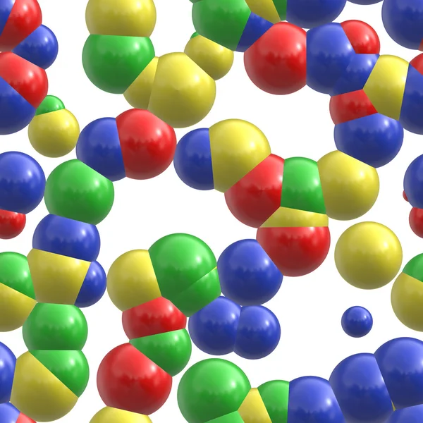 Seamless pattern molecule models on white background. Stock Photo by ...