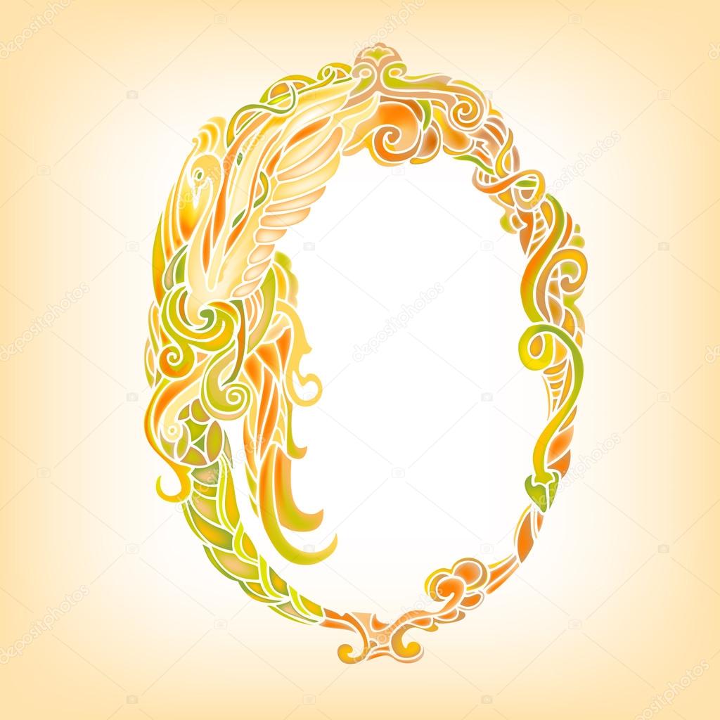 Ornate oval frame. Vector decor background. Stock Vector by ©100502500 ...