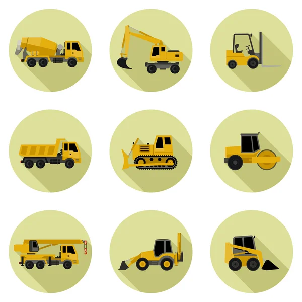 Construction machines icons. Stock Vector Image by ©bolotoff #100133798