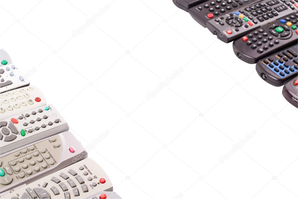 Tv remote control keypad black — Stock Photo © SEKTOR52 #98792866