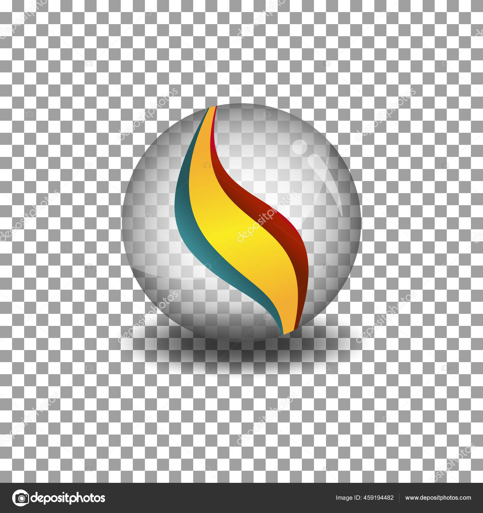 Marble Shadow Transparent Background Vector Illustration Stock Vector ...