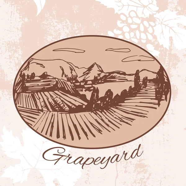 Wine and vineyard line icon Stock Vector Image by ©Naniti #104865922