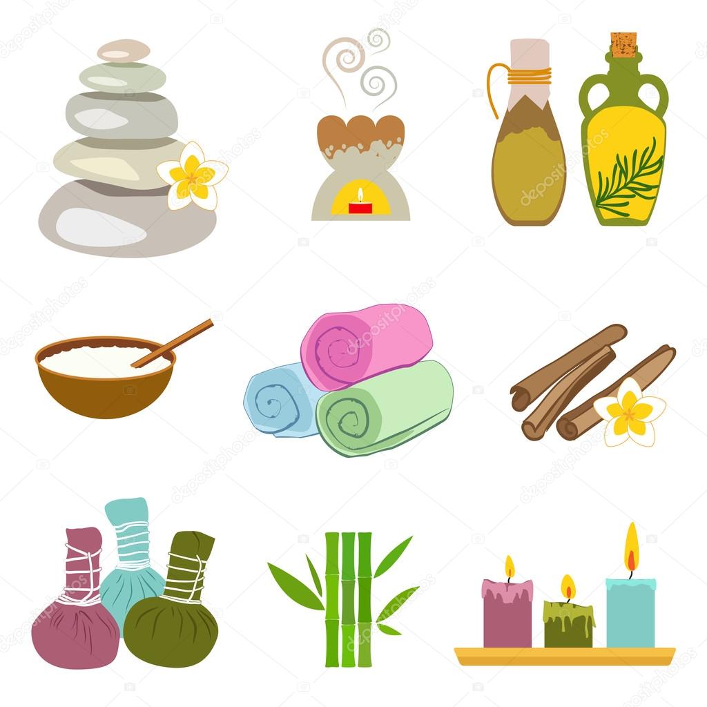 Accessories Set For Thai Massage Stock Illustration By ©naniti 90694194