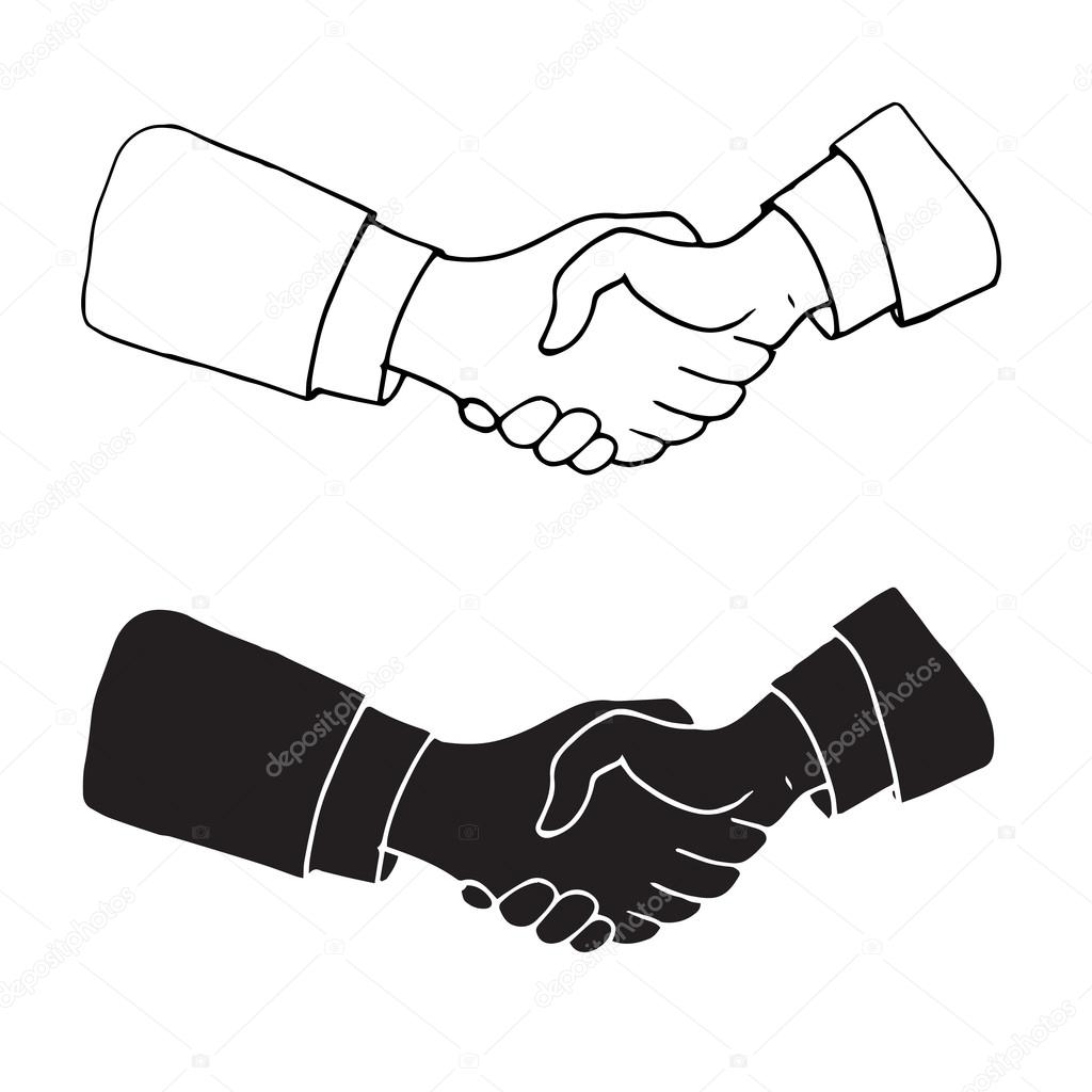 Hand drawn handshake symbols Stock Vector by ©Naniti 90695940