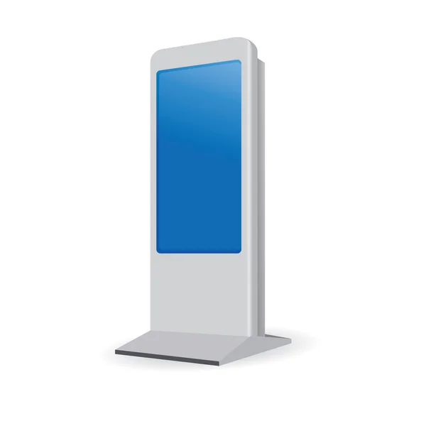 Vector Interactive Information Kiosk Terminal Stand Screen Display Console Infokiosk Stock ...